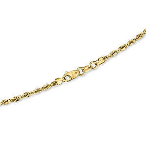 Ross-Simons 14kt Yellow Gold Rope-Chain Necklace