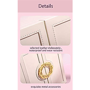 AOSIFIEL Jewelry Boxes Organizers/Case Large Stand up with 5 Drawers Gift for Women Teen Girls Kids Big Jewelry Case/Holder Faux Leather Jewelry Storage/Chest for Necklaces,Earring,Ring,Watch