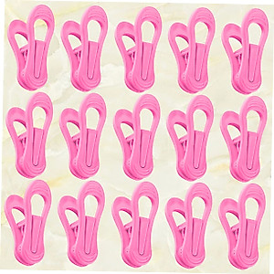 MAGICLULU 25 Pcs Clothes Clip Clothes Pins Towel Stand Pants Hanger Blanket Holder Towel Hook Clothes Rack Chair for Outside Clothes Hangers Belt Hanger Belt Rack Pink Baby Hook up