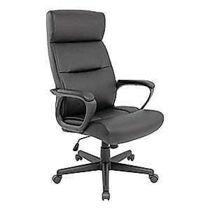 STAPLES Rutherford Luxura Manager Chair, Black