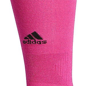 adidas Utility All Sport Over The Calf (OTC) Socks (1-Pair), Team Shock Pink/Light Onix Grey/Black, Large