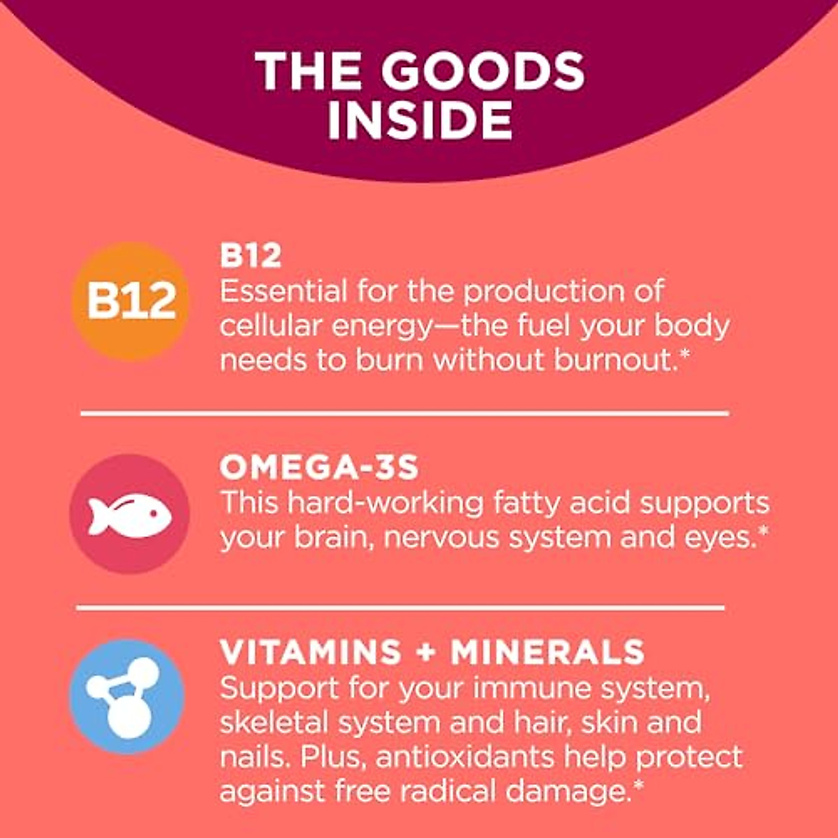 OLLY Ultra Women's Multi Softgels, Overall Health and Immune Support, Omega-3s, Iron, Vitamins A, D, C, E, B12, Daily Multivitamin, 30 Day Supply - 60 Count