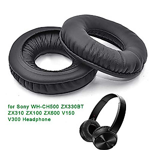 defean CH500 ZX330BT Ear Pads - Replacement Ear Cushion Earmuff earpads Pillow Cover Compatible with WH-CH500 ZX330BT ZX310 ZX100 ZX600 V150 V300 Headphone (Black)