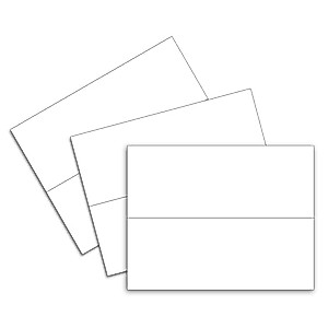 "C-Line Printer-Ready Scored Name Tent Cards, 11 x 4-1/4 Inches (Folded Size), 8-1/2"" x 11"" White Cardstock Sheets, Box of 50 (87517)", large