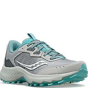 Saucony Women's Aura TR Sneaker, Concrete/Shadow, 7.5