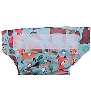 Baby Pocket Cloth Diaper Nappy Hook and Loop (Bears Teepee)