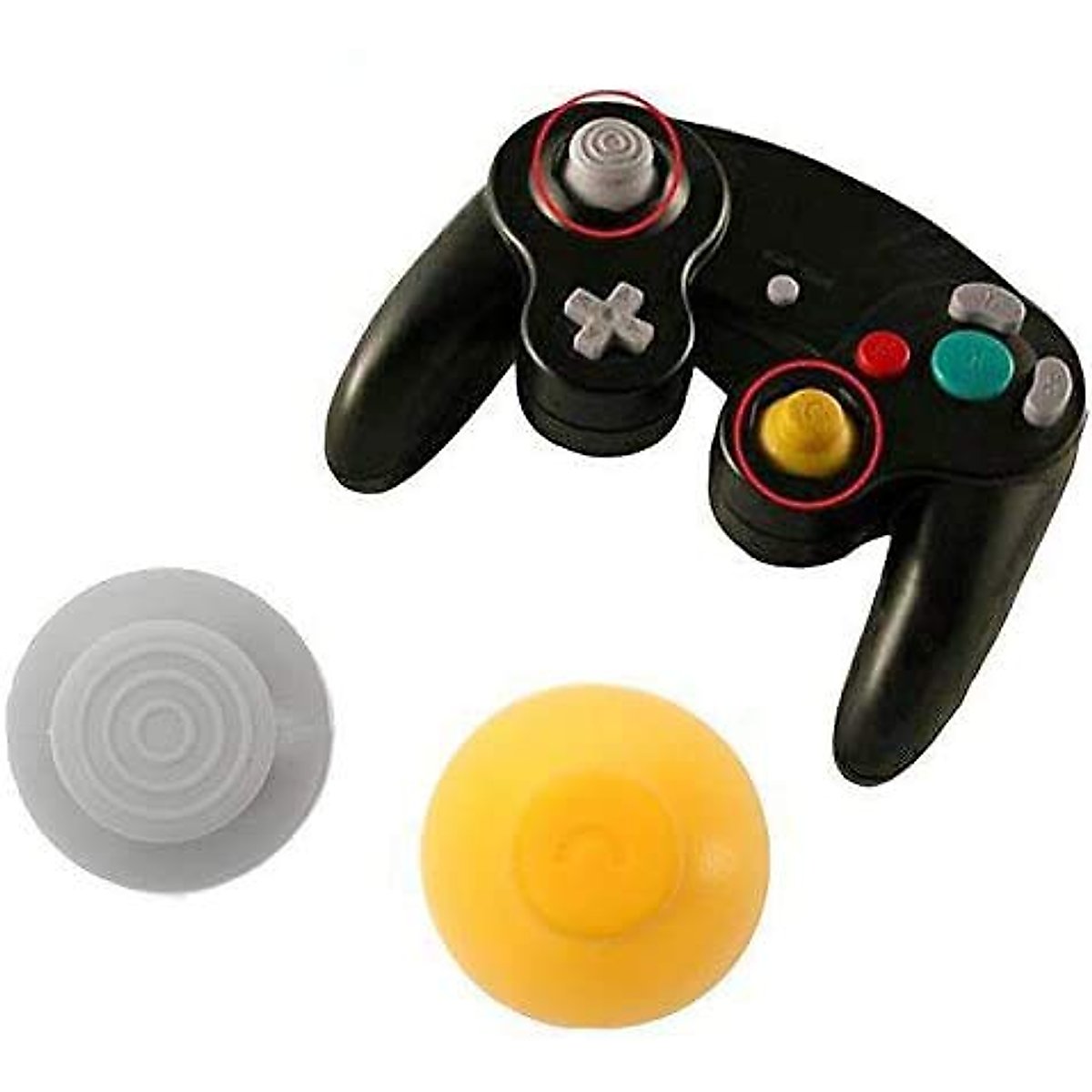 2 x Analogue Analog Sticks Thumbsticks Grips Thumb Joystick Cap for NGC Gamecube Controller
