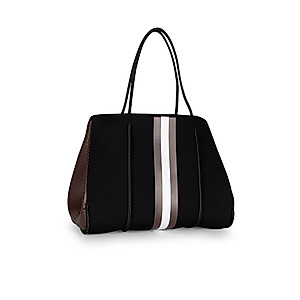 Haute Shore - Greyson Java Neoprene Tote Bag w/Zipper Wristlet Inside