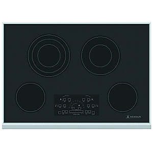 Hestan KEC30-BK 30 Inch Wide 4 Burner Electric Cooktop, 30", Black