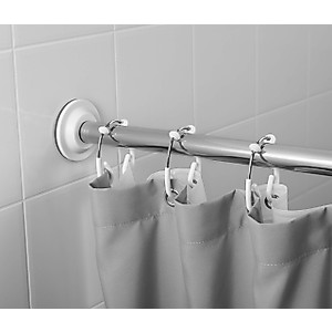 Umbra 1013172-666 , White/Chrome Flex Double Shower Rings, Set of 12,2" x 3"