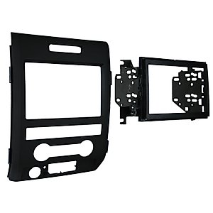Metra Electronics 95-5820B TURBOKits Radio Installation Kit Incl. Instructions/Hardware For Double DIN/Two Single DIN High-Grade ABS Plastic Black TURBOKits Radio Installation Kit