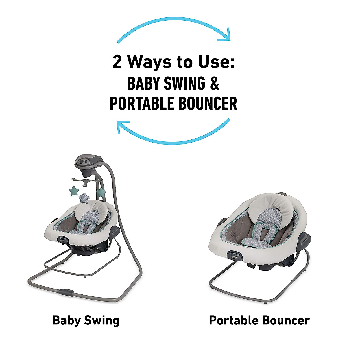 Graco DuetConnect LX Swing and Bouncer, Manor