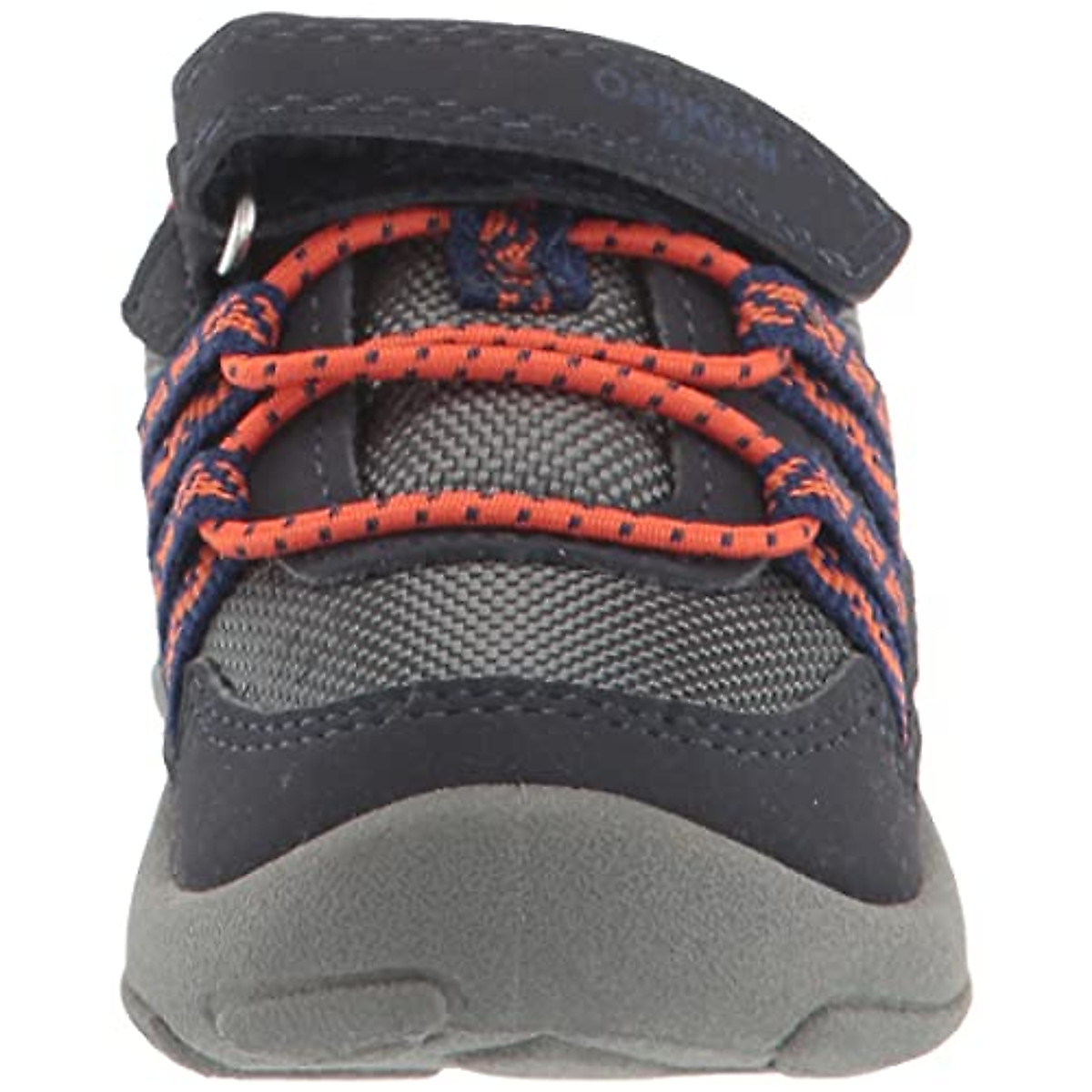 OshKosh B'Gosh Boy's Sevvy Sneaker, Navy/Orange, 4 Toddler