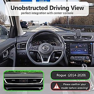 AYADA Phone Holder Compatible with Nissan Rogue, Phone Holder Phone Mount Upgrade Design Gravity Auto Lock Stable Easy to Install Rogue Accessories Sport S SV SL 2014 2015 2016 2017 2018 2019 2020