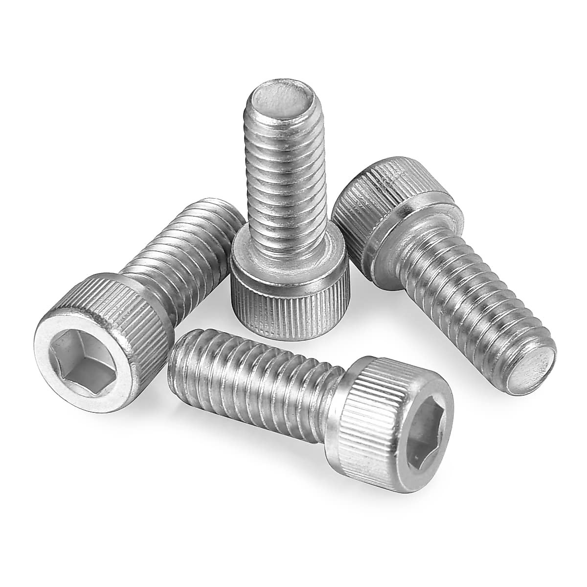 M5-0.8 x 12mm Socket Head Cap Screws 304 Stainless Steel 18-8 A2-70 Allen Socket Hex Drive Bolts, Fully Threaded. 50PCS
