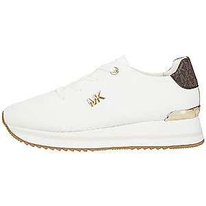 Michael Kors Monique Knit Trainer Optic White 9 M