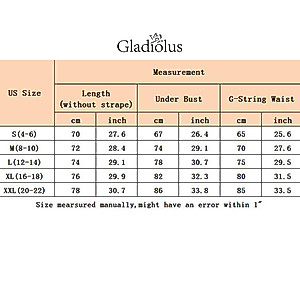 Gladiolus Lingerie Dress for Women Lace Chemise Babydoll Bodycon Teddy Nightwear Dark Red M