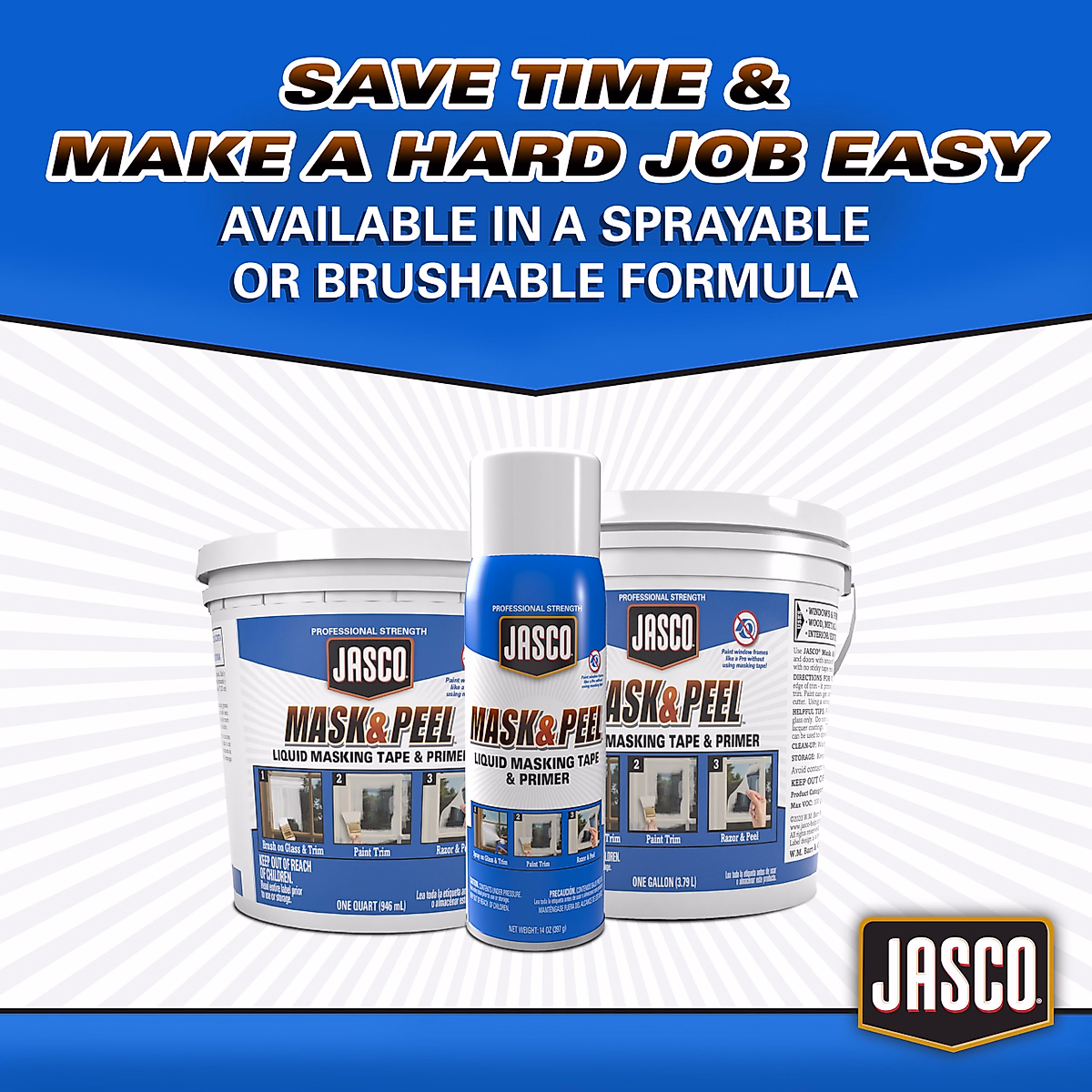 JASCO® Aerosol Mask & Peel, 14 oz., Alternative to Painter’s Tape