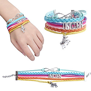 Pink Rainbow Unicorn Backpack, Cute Toddler Backpack Waterproof Mini Travel Bag for Girls Kids