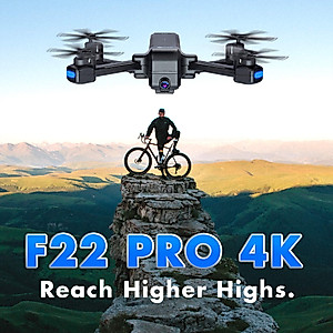 Contixo F22 FPV Drone with Camera for Adults, Kids, Beginners - 2.4G RC Quadcopter with 4K FHD Camera - Gesture Control, Custom Flight Path, WiFi, GPS Auto Hover Return Home, Follow Me, Carrying Case