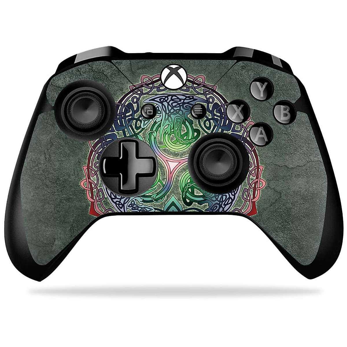 MightySkins Skin Compatible with Microsoft Xbox One X Controller - Celtic Dragon | Protective, Durable, and Unique Vinyl Decal wrap Cover | Easy to Apply, Remove, and Change Styles | Made in The USA