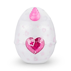 Rainbocorns Unicorn Rescue Surprise (Pink) by ZURU, Easter Basket Stuffers, Collectible Plush Stuffed Animal, Egg Toys, Sticker Pack, Magical Slime, Headband, Ages 3+ (DJ The Unicorn Plush)