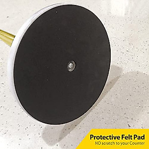 Pkfinrd Gold Hand Towel Holder Stand with Heavy Marble Base, T-Shape Towel Rack, Free-Standing for Bathroom Vanity Countertop, 304 Stainless Steel (Color : Gold)