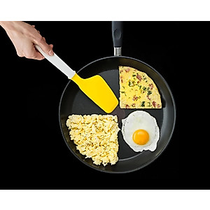 Joseph Joseph Elevate Egg Spatula with Integrated Tool Rest, One-size, White/Yellow
