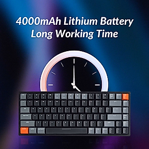 Vissles V84 Wireless Bluetooth/USB Wired Mechanical Keyboard with Wrist, Hot Swappable Mechanical Gaming Keyboard Compact 84 Keys, Tenkeyless RGB Dynamic Backlit for Mac Windows (hot swappable-Brown)