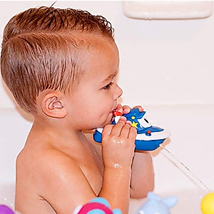 Nuby 2-Pack Tub Tugs Floating Boat Bath Toys, Colors May Vary, (Pack of 2)