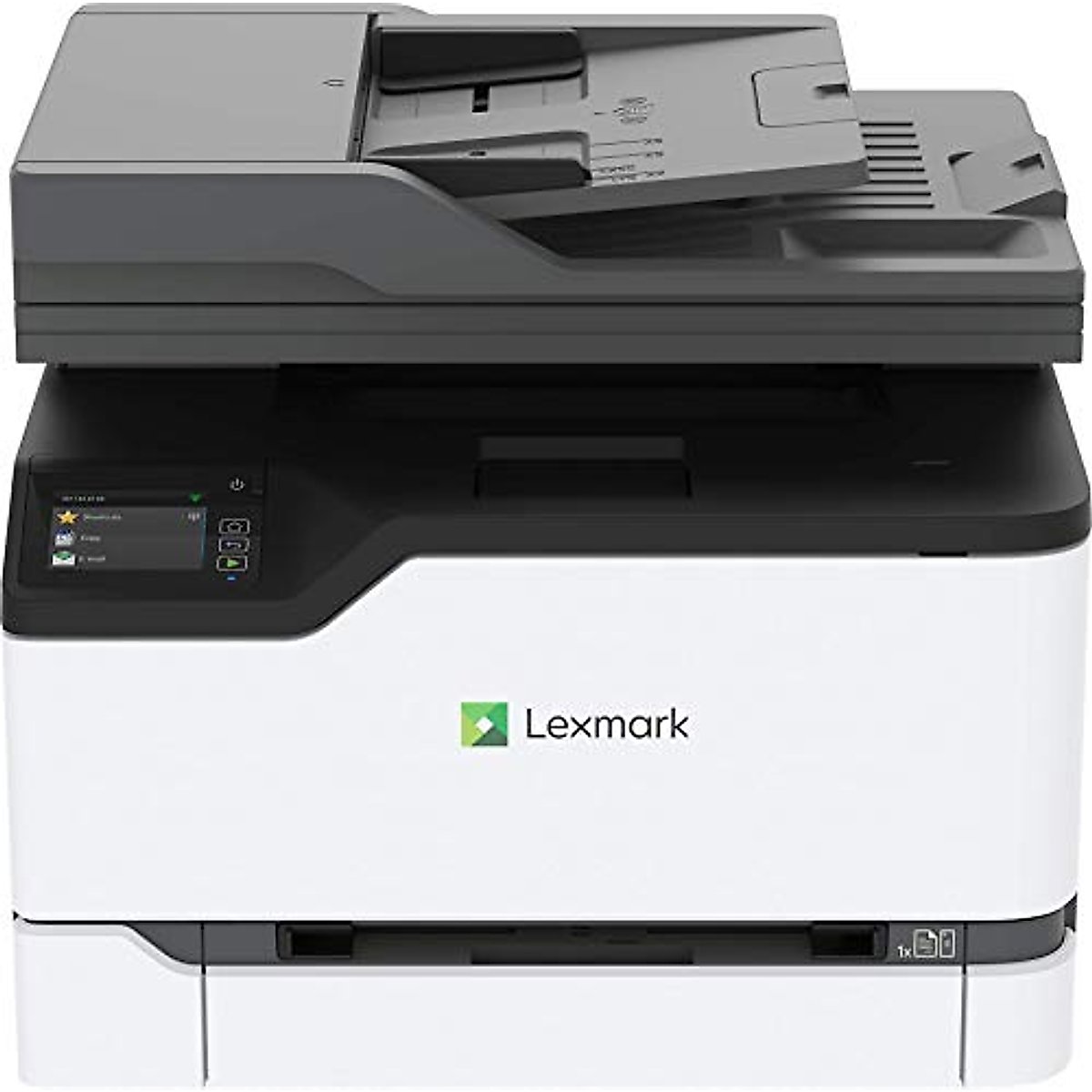 Lexmark MC3426i Color Laser Multifunction Wireless Printer with Print, Copy, Scan and Cloud Fax Capabilities, Plus Full-Spectrum Security and Print Speed up to 26ppm (40N9650), White, Small (Renewed)