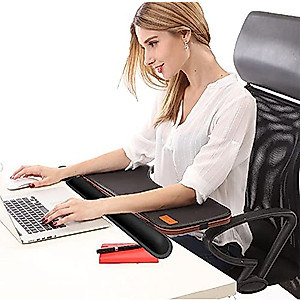 Mouse Pad Wrist Support, Keyboard Wrist Rest with Ergonomic Raised Memory Foam for Easy Typing & Pain Relief, Comfortable Keyboard and Mouse Pad Set, Computer Accessories for Office, Laptop, Mac