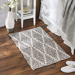 DII Woven Rugs Collection Hand-Loomed, 2x3', Gray Diamond