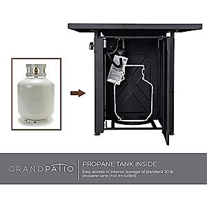 Grand patio Outdoor Furniture with Fire Pit Table Recliner Wicker Chairs 3 Pieces Reclining Chair for Patio Garden Backyard, Peacock Blue