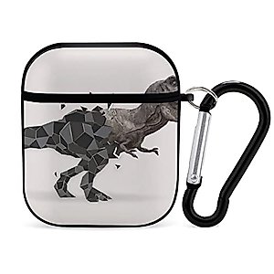 Airpods Case Dinosaur Illustration Airpod Hard Case Cover Headphone Cases for Apple Airpods1 Airpods2