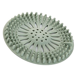 Shower Drain Cover TPR Sink Hair Catcher Stopper Drain Strainer Bath Shower Plug Hole Hair Catcher Kitchen Sink Drain Strainer for Kitchen Bathroom Bathtub (Blue)