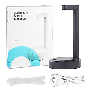 LED Bedside Water Dispenser,Desktop Water Bottle Dispenser,New Upgrade LED Light and Touch Buttons, Portable 5 Gallon Water Dispenser,with 7 Levels Pumping and Light,Suitable for Home, Office,