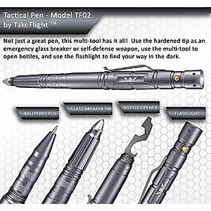 Tactical Pen Gifts for Men – Fathers Day Gift for Dad | LED Tactical Flashlight Multitool for EDC Gear – Cool Gadgets, Tactical Gear, Military Gear, Groomsmen Gifts for Men that Have Everything
