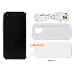 Zyyini XS11 Mini Smartphone, 2.5inch HD Screen 3G Unlocked Mobile Phone for Android 6, Dual Sim, 1GB/8GB, Camera Business Backup Phone, Lightweight and Easy to Carry, 1580mAh Battery(Pearl White)