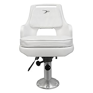 Wise 8WD015-6-710 Standard Pilot Chair with Cushions, Adjustable Height Pedestal and Seat Slide