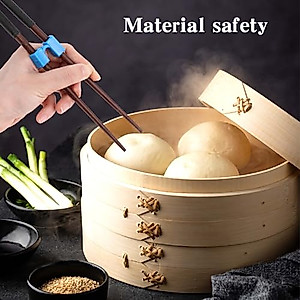 42 PCS Reusable Chopsticks Helpers Training Chopstick Hinges Connector Practice Chinese Chopstick Helper, Multicolor Non-Slip Portable Practice Chopsticks for Adults, Kids, Beginner, Trainers