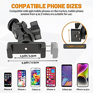 MAIKER OFF ROAD Phone Holder Mount Mounts on Dashboard for Ford Bronco 2021 2022 2023 Custom Adjustable Stabilizer Bronco Cell Phone Holder