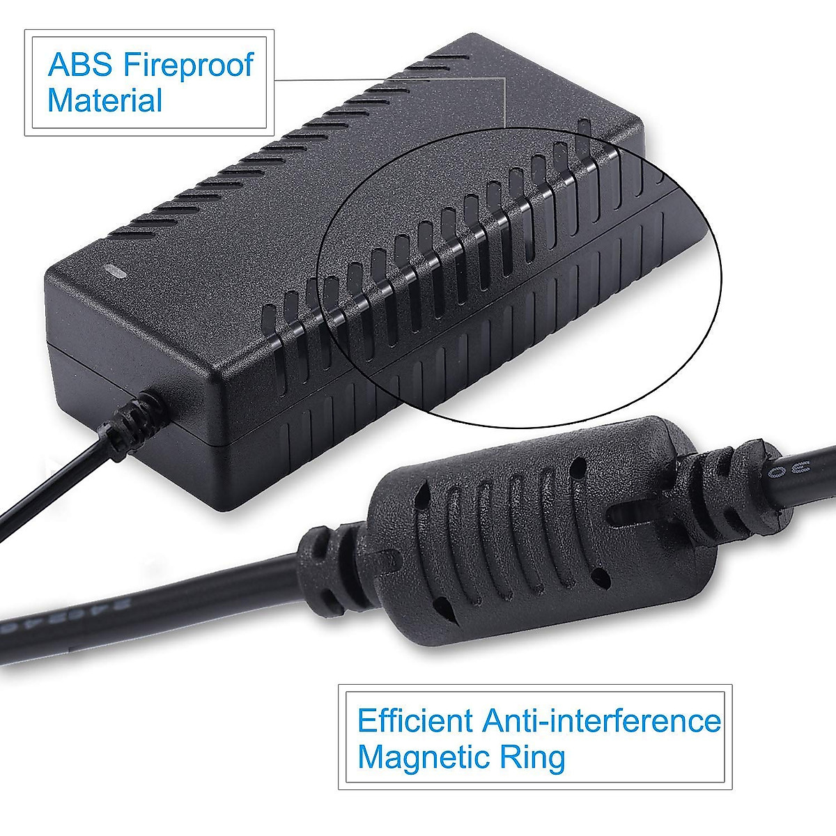 24V 3A Power Supply - COOLM AC to DC 24V 72W Power Adapter Charger AC 100V - 240V Transformer with 5.5mm x 2.5mm DC Output Jack 24V 2.5A 2.7A for LED Strip Light LED Driver CCTV Security System