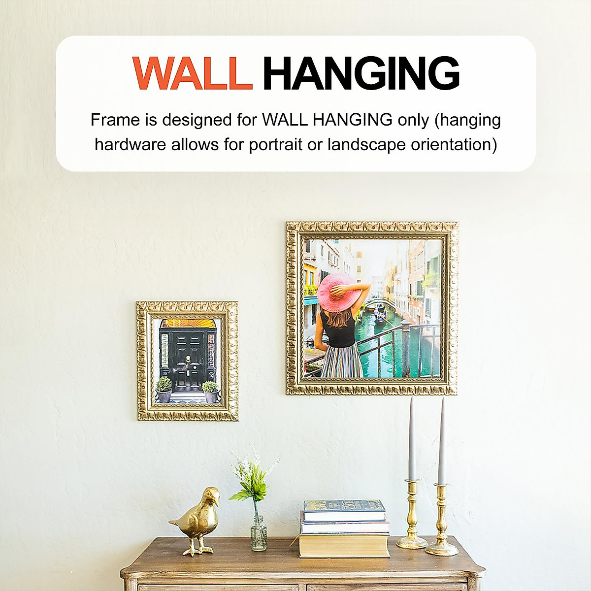 Craig Frames 16x20 Picture Frame, 2" Ornate Bronze Gold, Wall Hanging