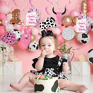Western Cowgirl Party Decorations, Let's Go Girls Cowgirl Bachelorette Party Decorations Hanging Swirl for Disco Cowgirl Party Cowgirl Birthday Party Decorations Last Rodeo Bachelorette Party Supplies