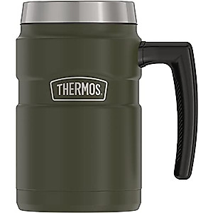 Thermos Stainless King 16oz Desk Mug, 16 Ounce, Matte Green