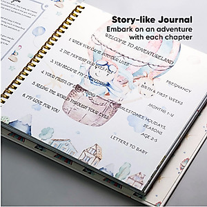 KeaBabies Baby Hand and Footprint Kit & First 5 Years Baby Memory Book Journal - Personalized Baby Foot Printing Kit for Newborn - 90 Pages Hardcover First Year Keepsake Milestone Baby Book