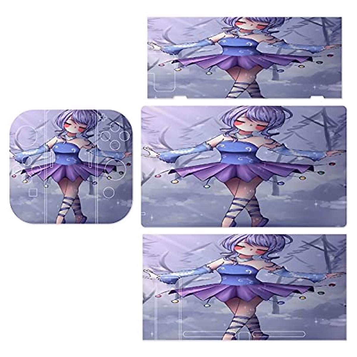 Ba-llora FNAF Sticker for Switch Protector Cover Protective Faceplate Full Set Console Dock for Switch/Switch lite