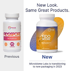 Microbiome Labs Kids & Pet Probiotic Bundle - MegaSporeBiotic for Children + FidoSpore Spore Based Probiotics for Dogs and Cats