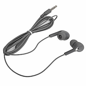 TQKLSM Wired Earbud Headphone 3.5mm Sports Earphone Universal HiFi Music Bass Earbud Headphone with Mic(Grijs)